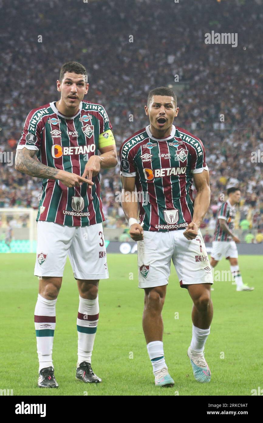 Rio de Janeiro, Brazil. 24th Aug, 2023. Andre Trindade of Fluminense ...