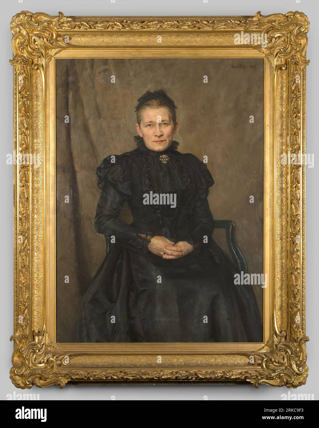 Portrait of Emma Elisabeth Stein (1838-?) 1897 by Carl Rudolph Sohn ...