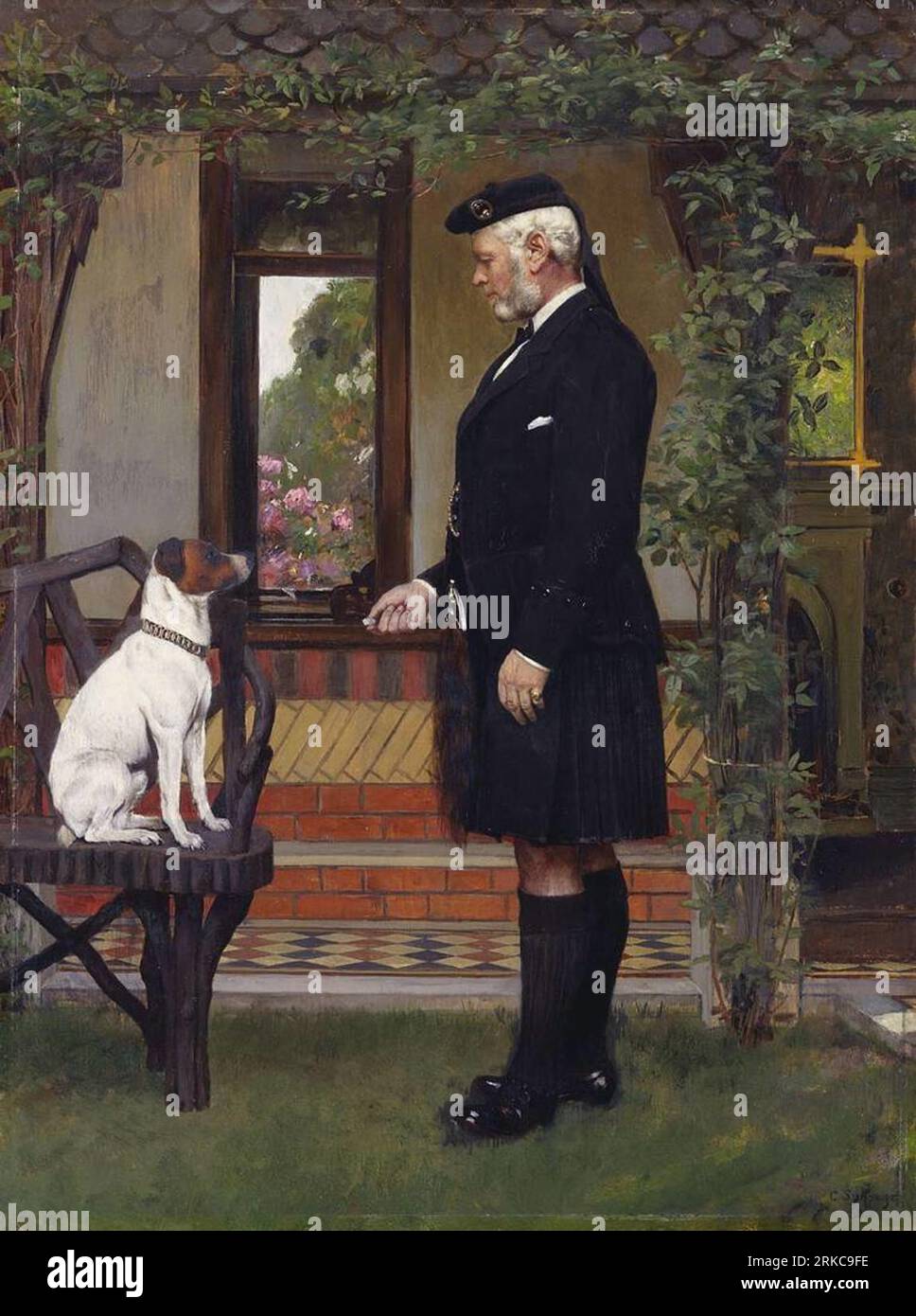 John Brown (d. 1883) at Frogmore 1883 by Carl Rudolph Sohn Stock Photo ...