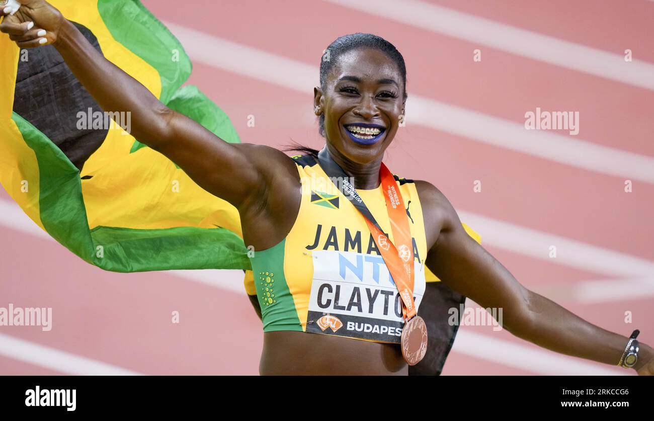 Budapest, Hungary. 24th Aug, 2023. Rushell Clayton of Jamaica ...