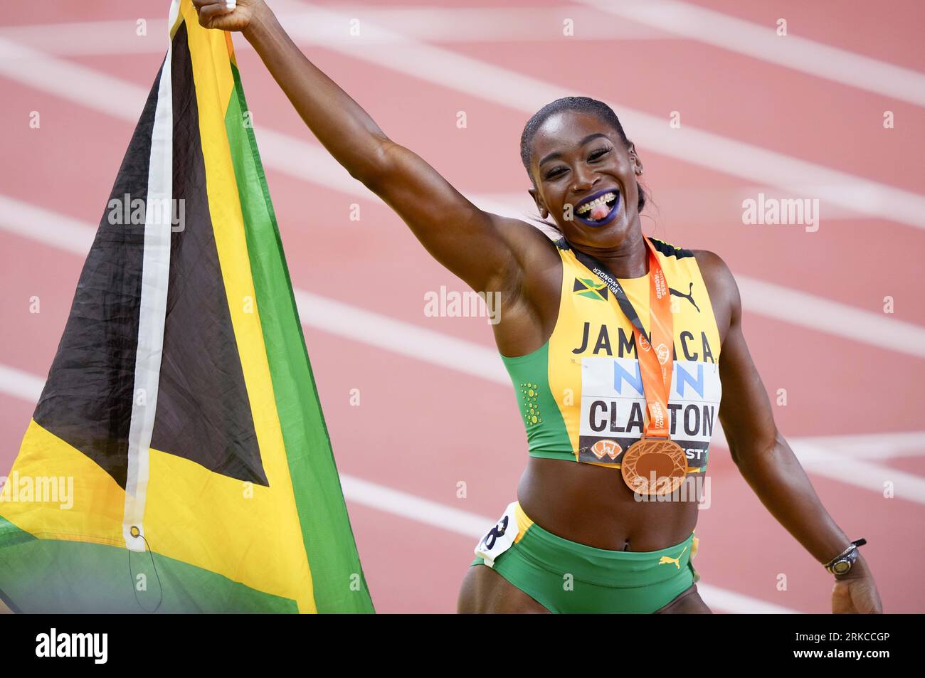 Budapest, Hungary. 24th Aug, 2023. Rushell Clayton of Jamaica ...