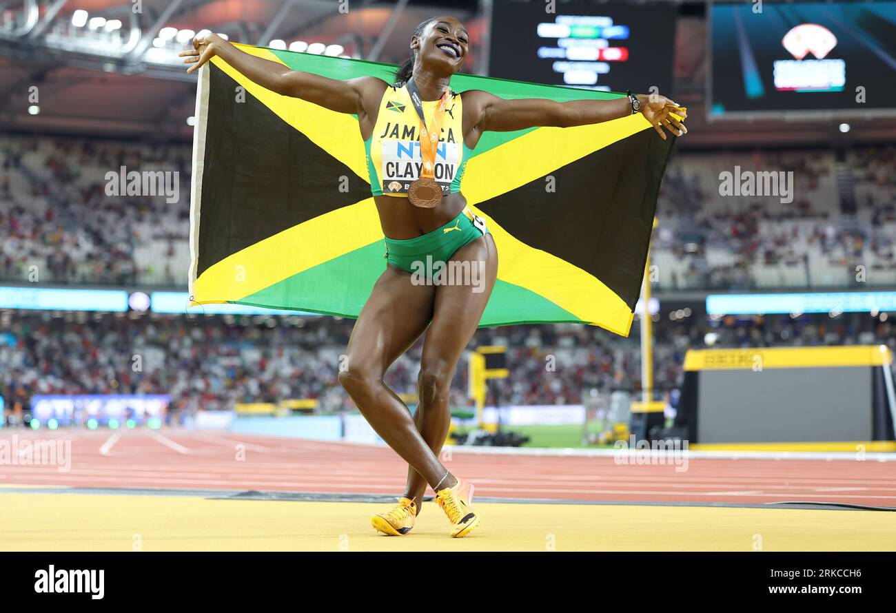 Budapest, Hungary. 24th Aug, 2023. Rushell Clayton of Jamaica ...