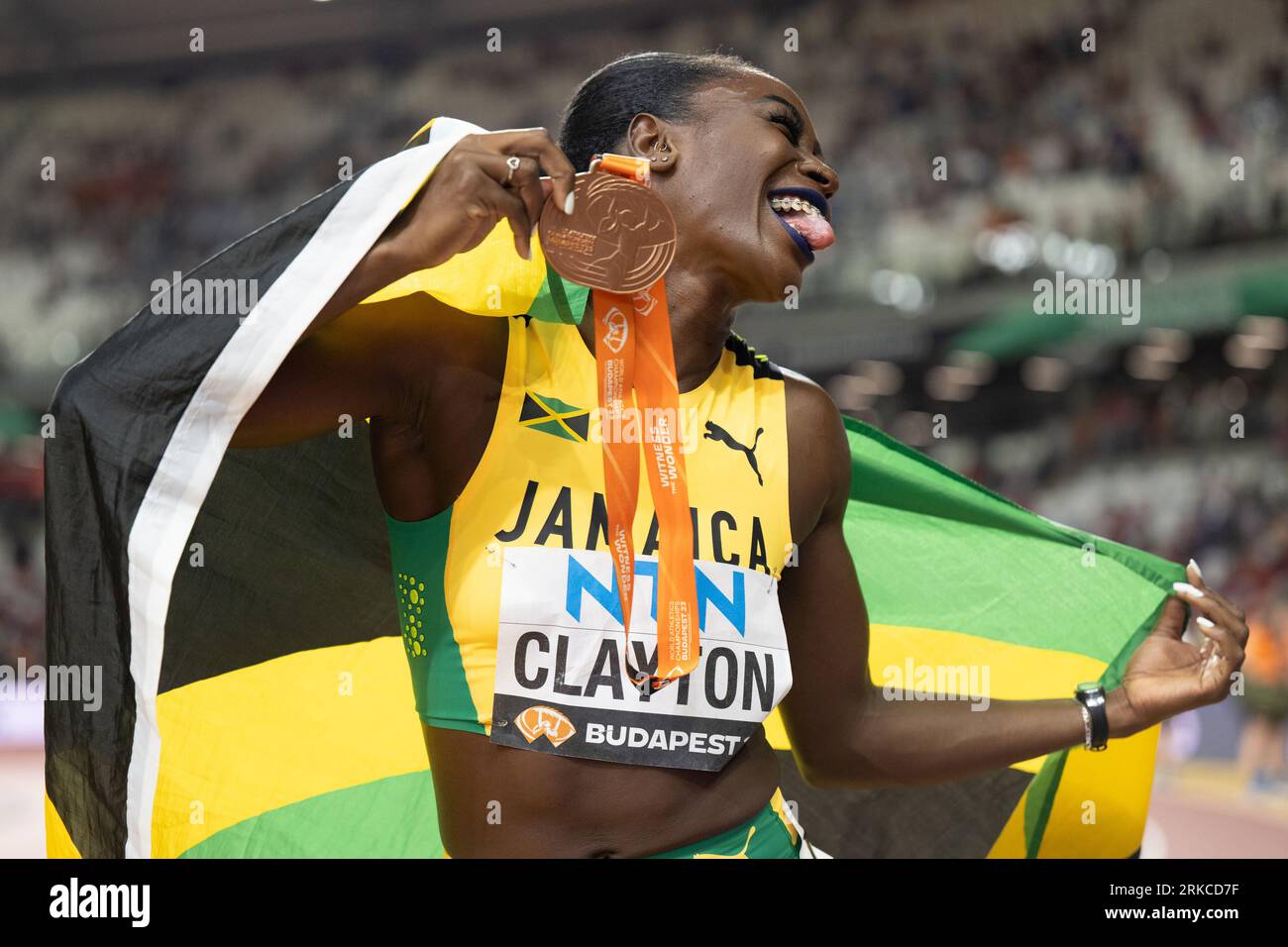 Budapest, Hungary. 24th Aug, 2023. Rushell Clayton of Jamaica ...