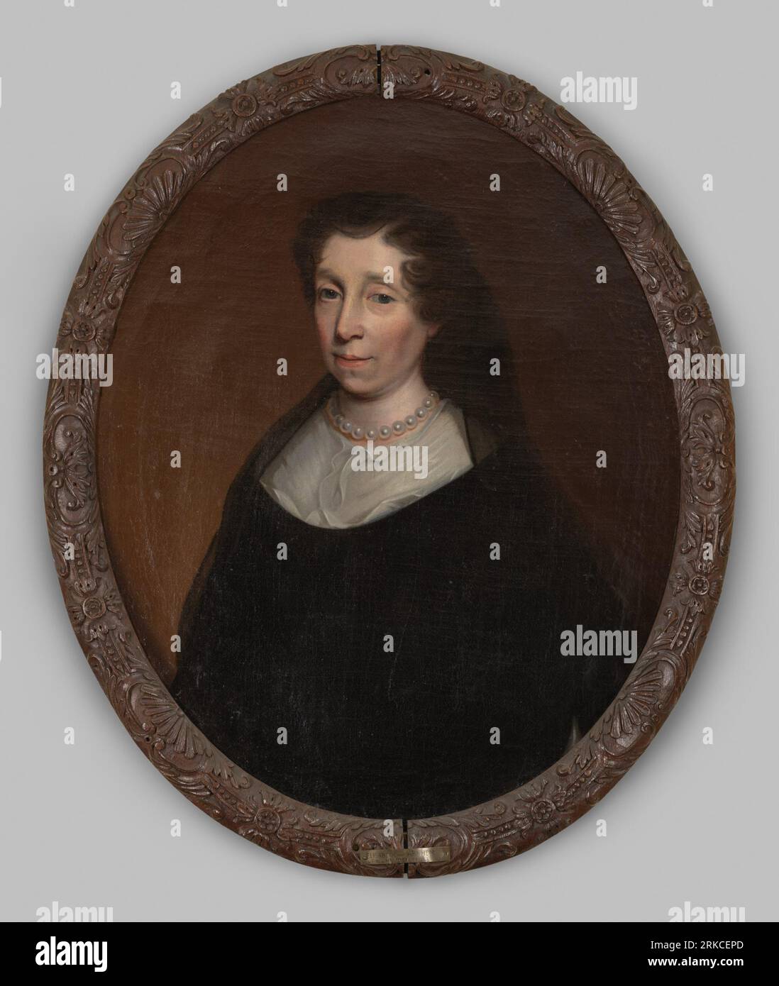 Portrait of Elisabeth van Arnhem (?-1707) 1700 by Gerrit Alberts Stock ...