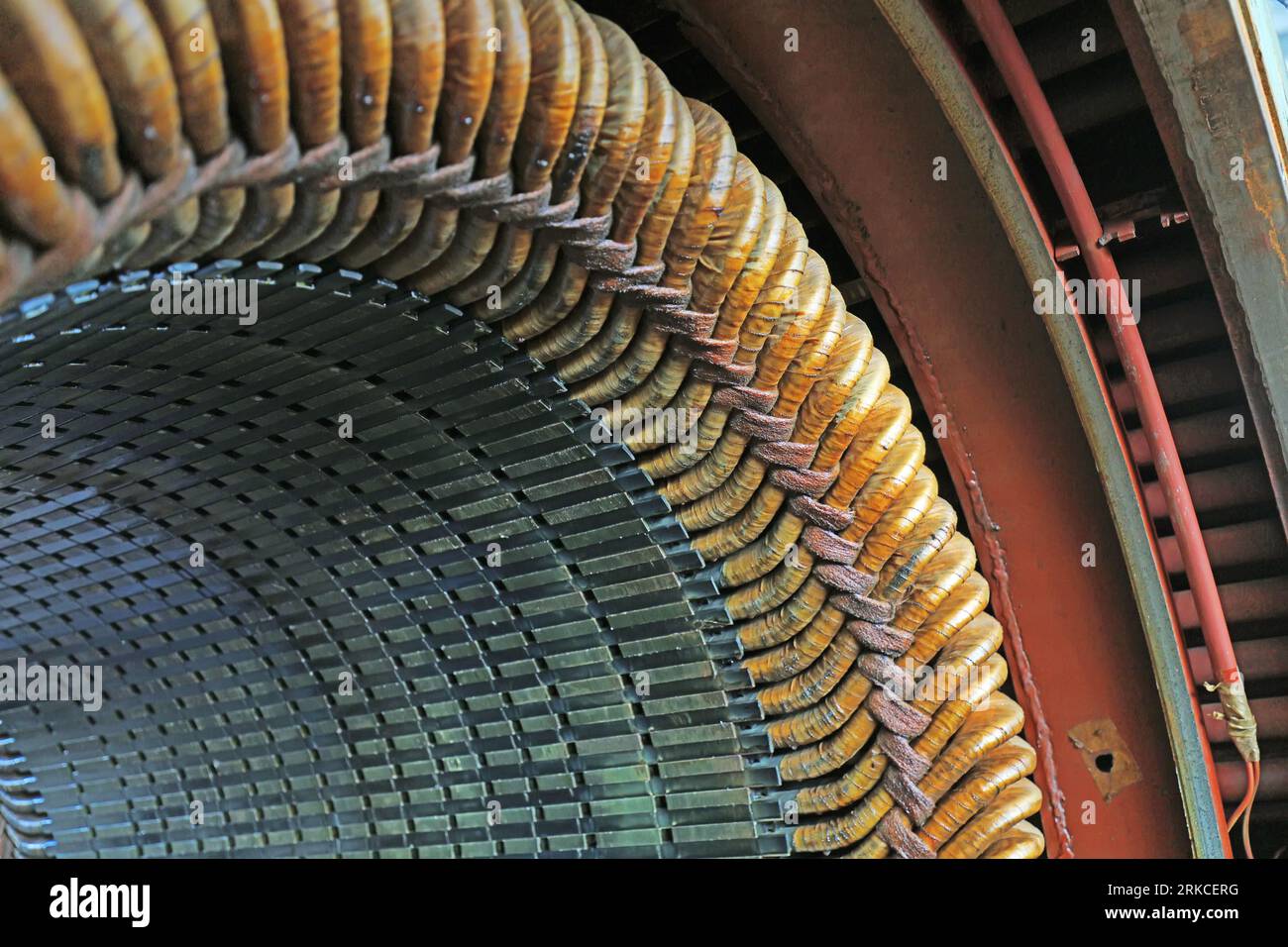 Large explosion-proof motor coil Stock Photo - Alamy