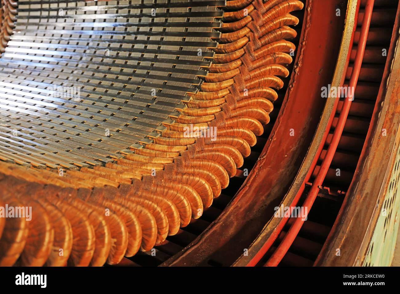 Large explosion-proof motor coil Stock Photo - Alamy