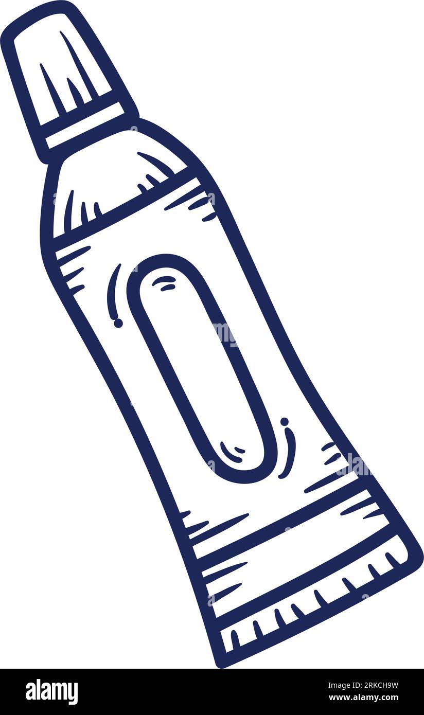 art acrilic tube doodle icon Stock Vector Image & Art - Alamy