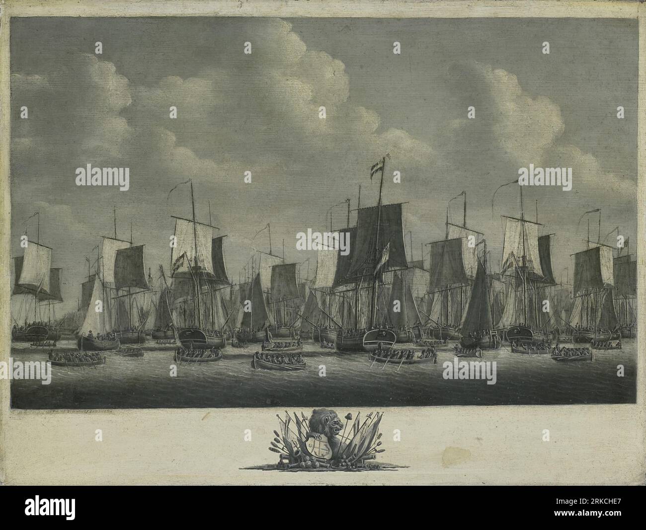 The Fleet Leaving the Port of Flushing, 1804 between 1804 and 1805 by ...