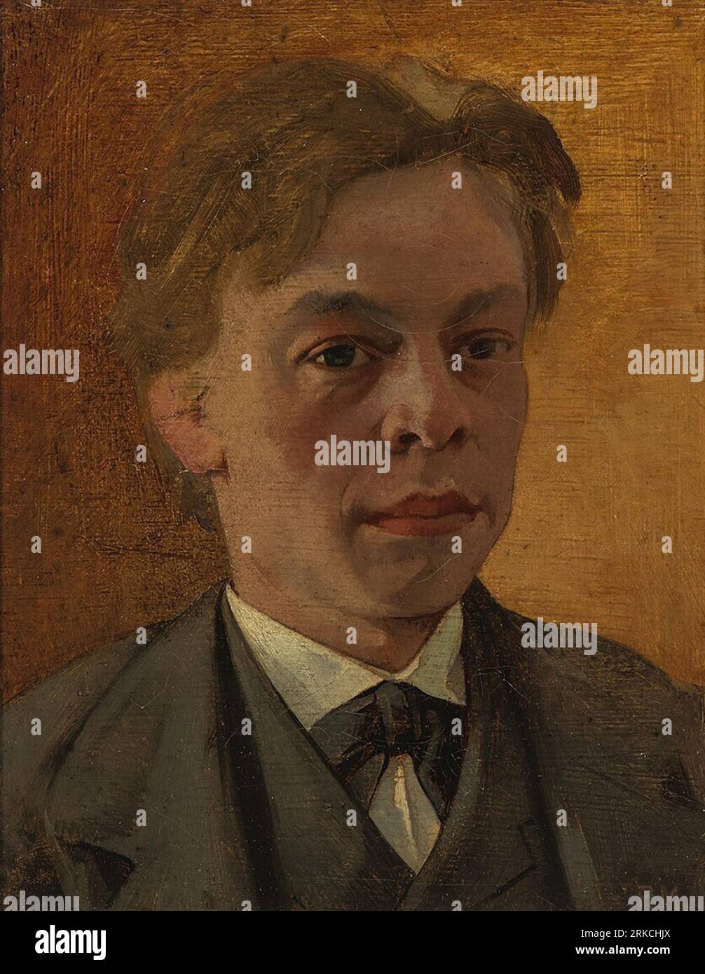 Self-Portrait circa 1877 by Piet Meiners Stock Photo - Alamy