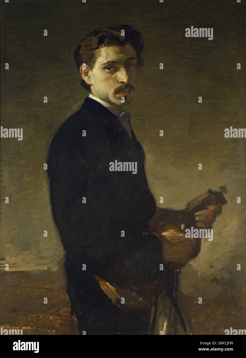 Ettore Pinelli, the Violinist 1869 by Eduardo Rosales Stock Photo - Alamy