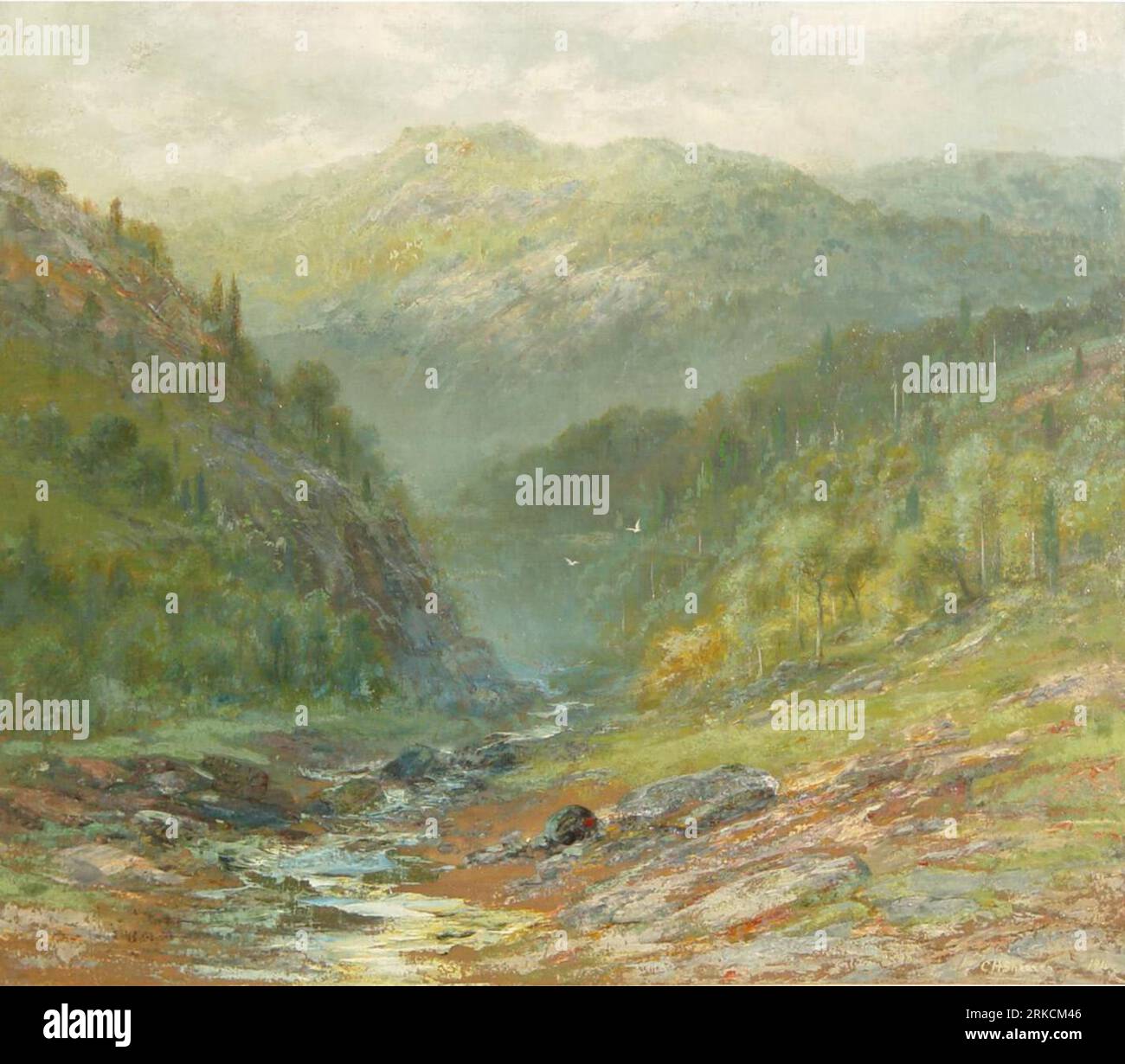 Landscape 1910 by Christopher Shearer Stock Photo - Alamy