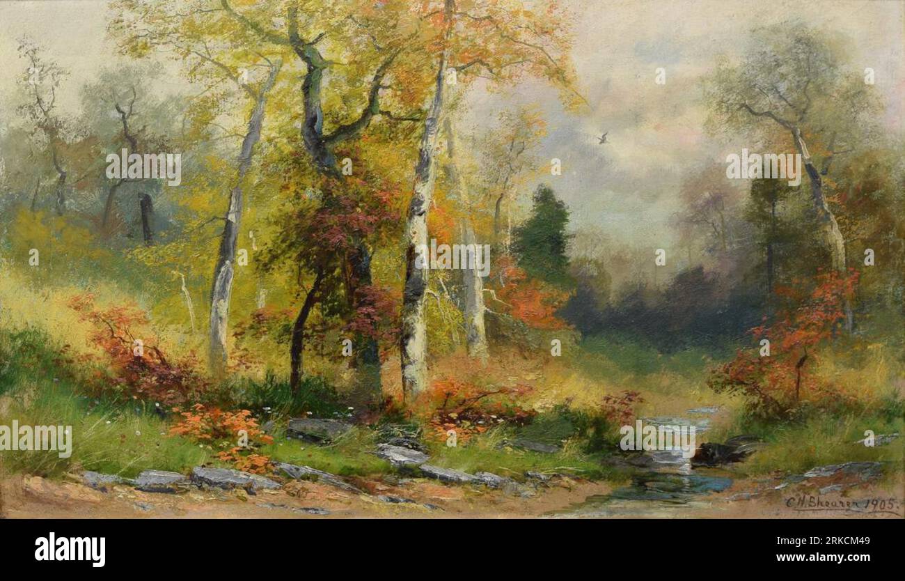 Fall Landscape 1905 by Christopher Shearer Stock Photo - Alamy