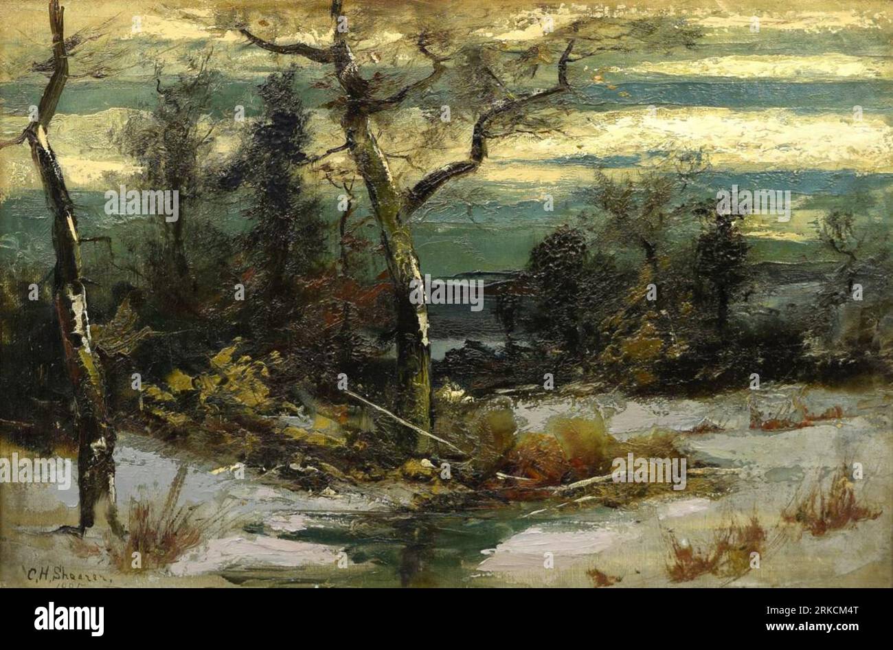 Winter Landscape 1891 by Christopher Shearer Stock Photo - Alamy