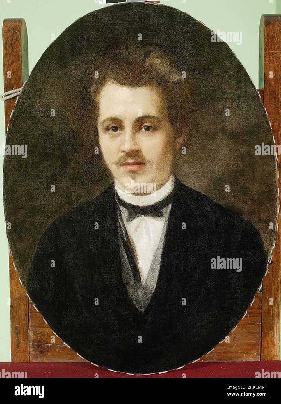 Portrait of Ludwik Méyet, father of Leopold by Karol Miller Stock Photo ...