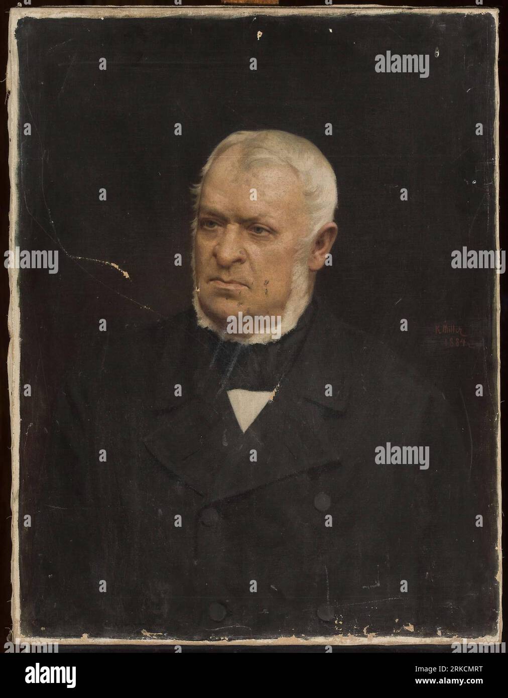 Portrait o f Aleksander Wielopolski 1884 by Karol Miller Stock Photo ...