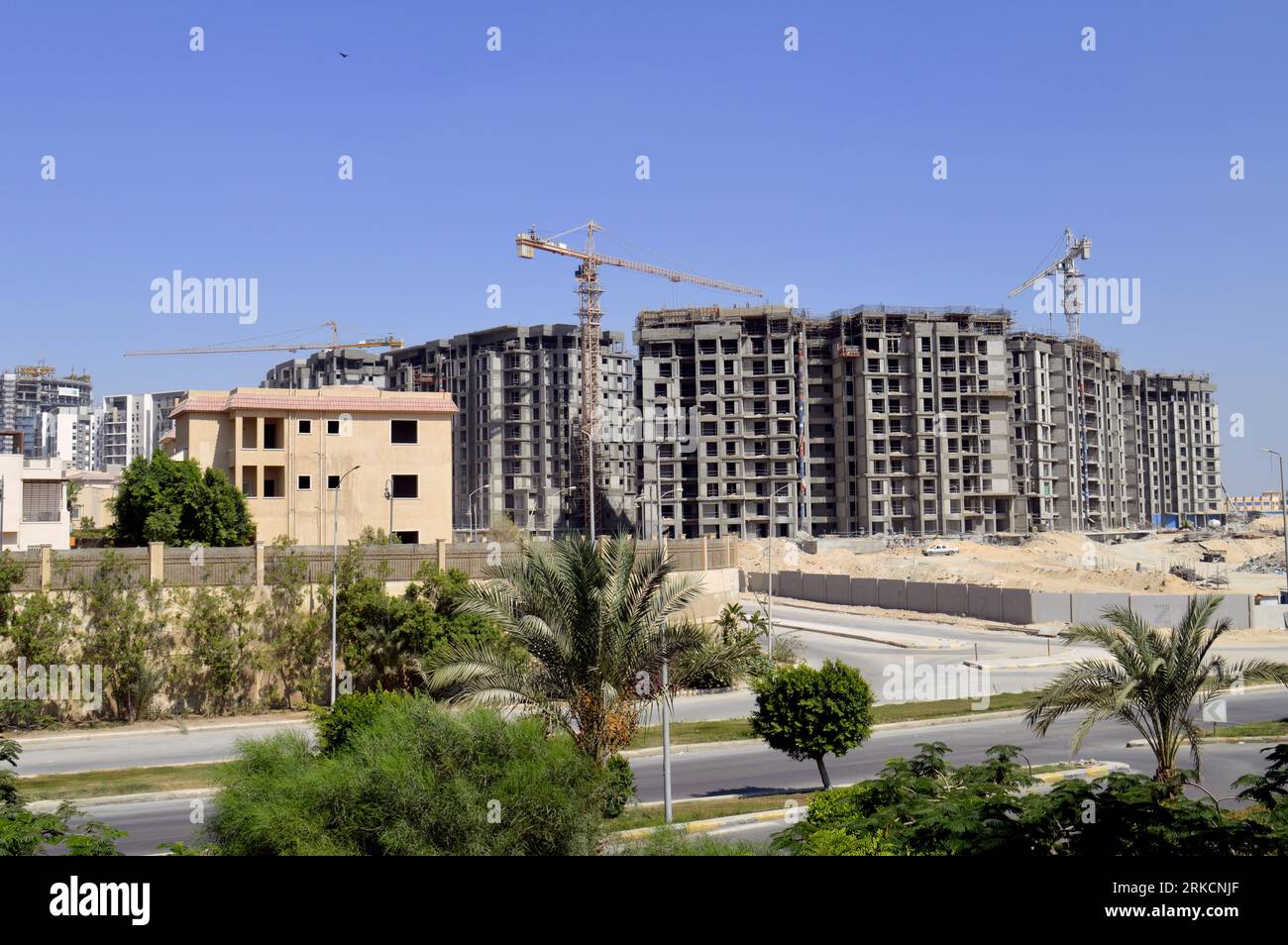 Giza, Egypt, August 19 2023: New residential high rise in Egypt, real ...