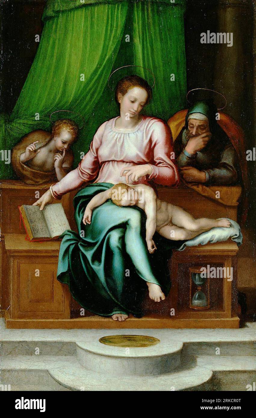 Holy Family between circa 1560 and circa 1570 by Marcello Venusti Stock ...