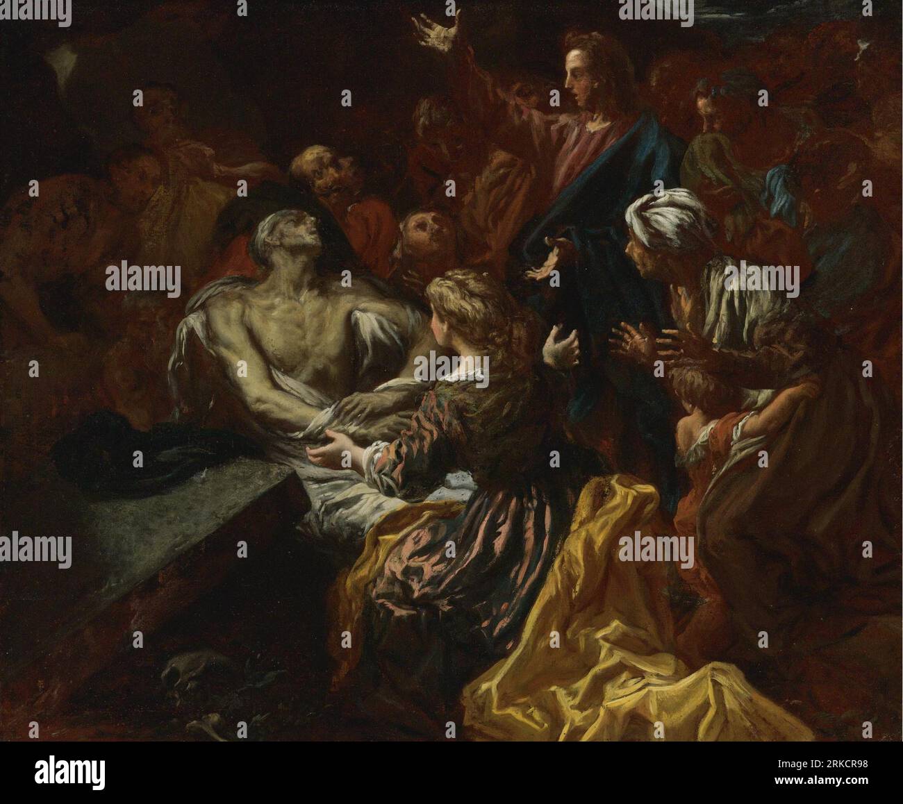 The Raising of Lazarus between 1650 and 1691 by Livio Mehus Stock Photo ...