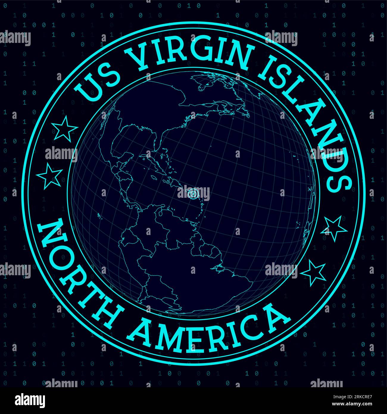 Map of the us virgin islands hi-res stock photography and images - Alamy