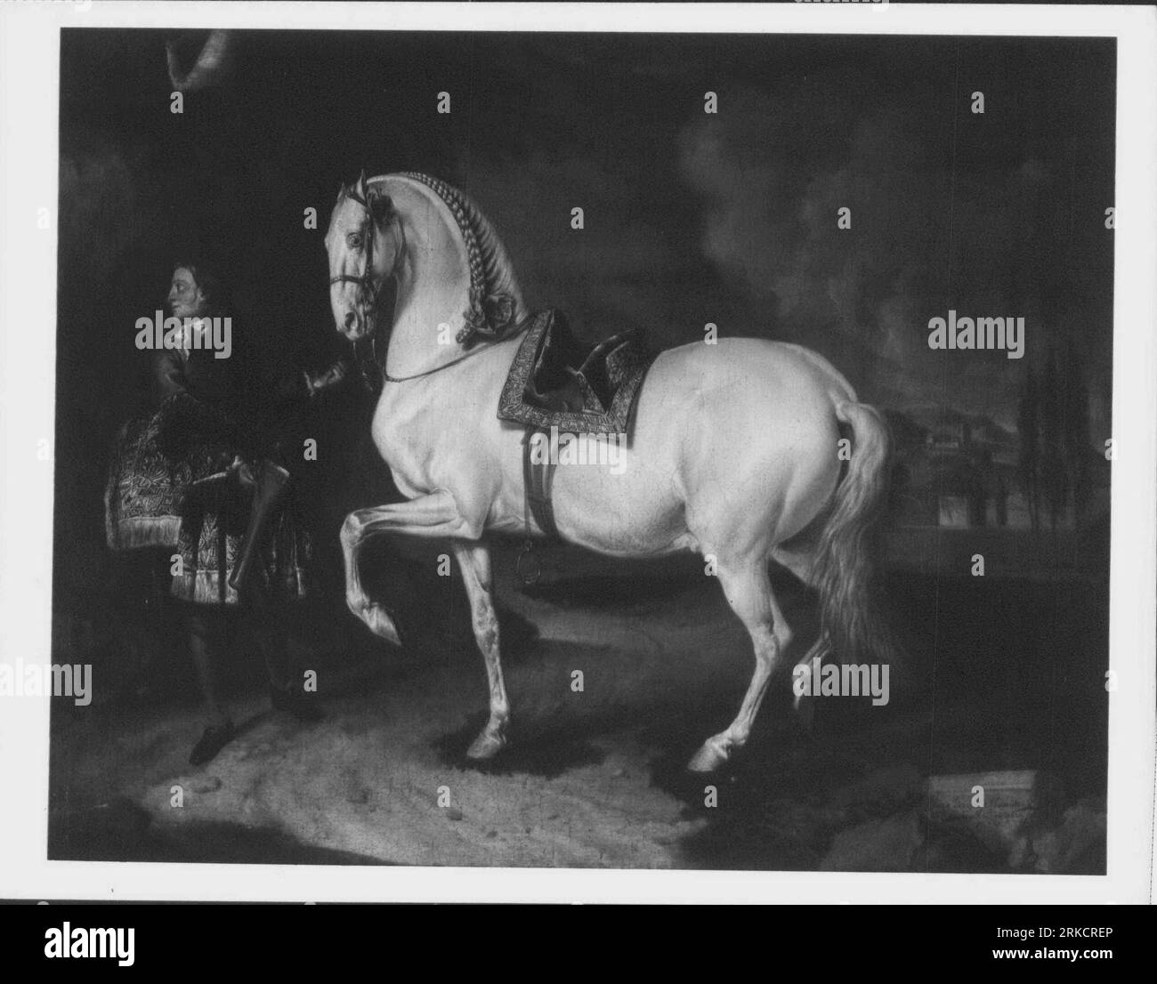 The Favourite Horse of the Duke of Modena 1725 by Johann Georg de ...