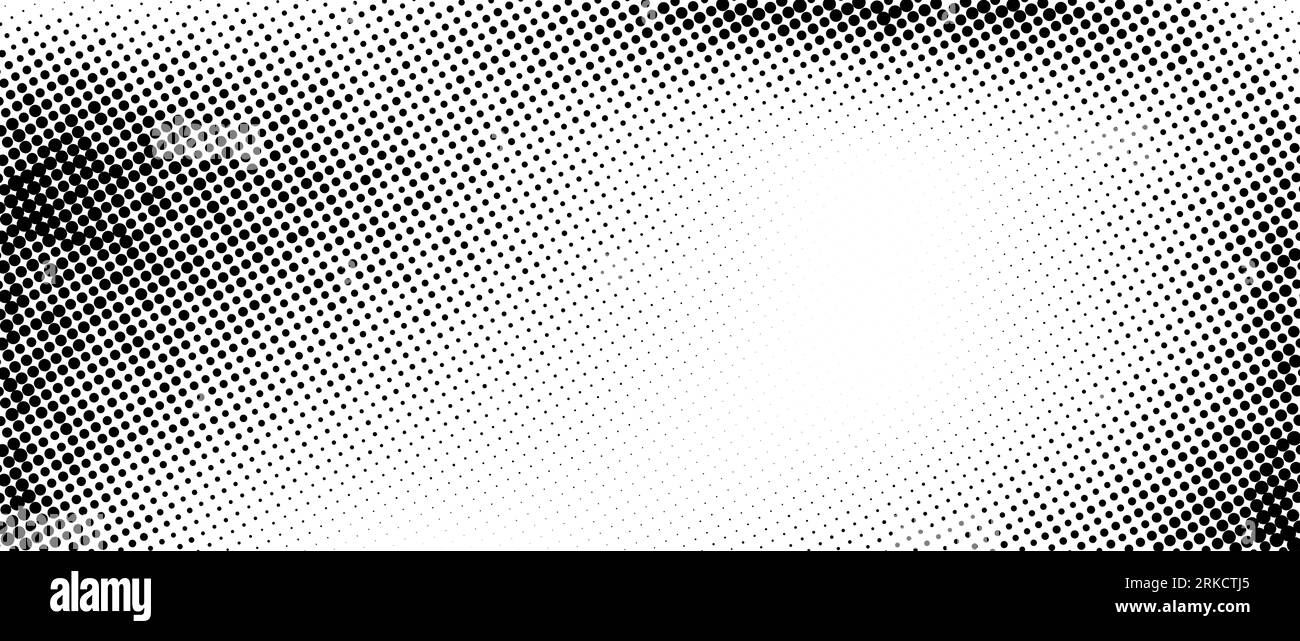 Dotted halftone faded wavy gradient texture. Grunge dirty speckles and ...