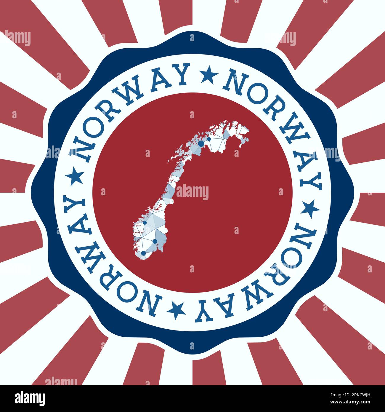 Norway badge Stock Vector Images - Alamy