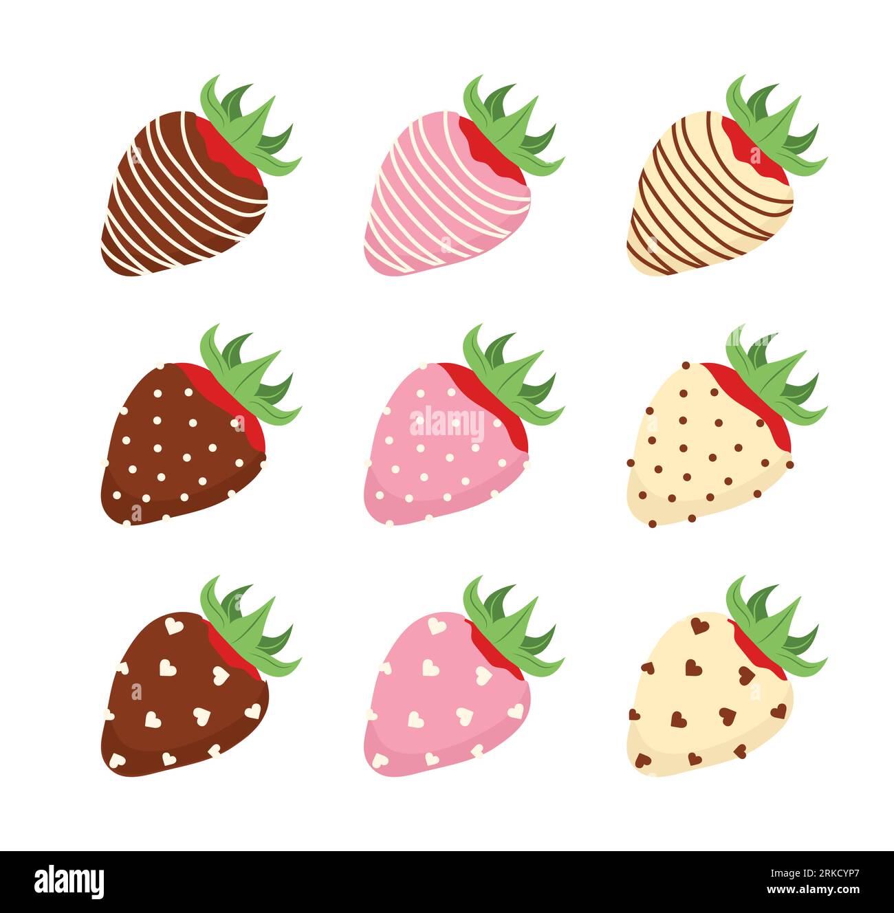 Strawberries in milk chocolate. Sweet dessert for Valentines day ...