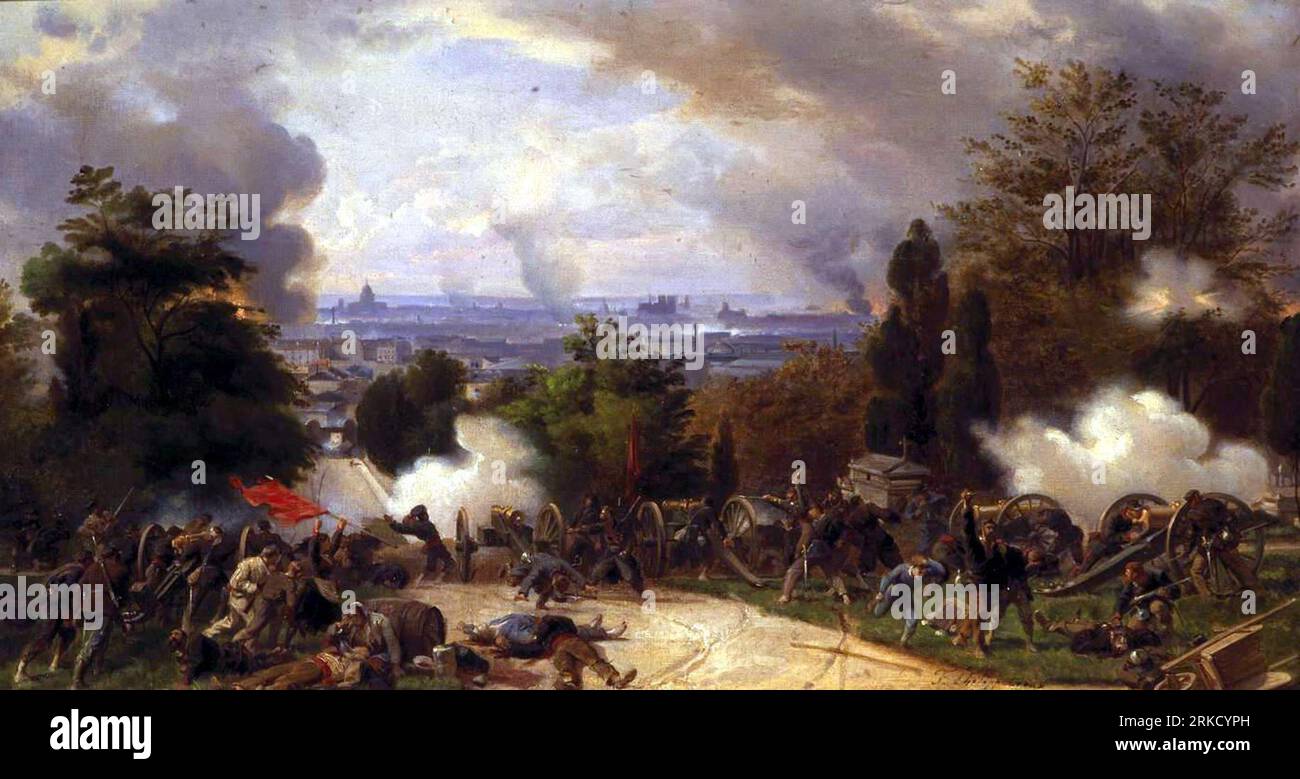 Derniers combats au Père-Lachaise 1871 by Henri Félix Emmanuel ...