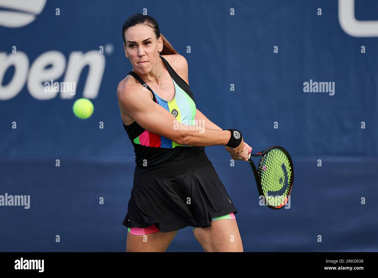 New York, New York, USA. 23rd Aug, 2023. Nuria Diaz Parrizas (ESP) in ...