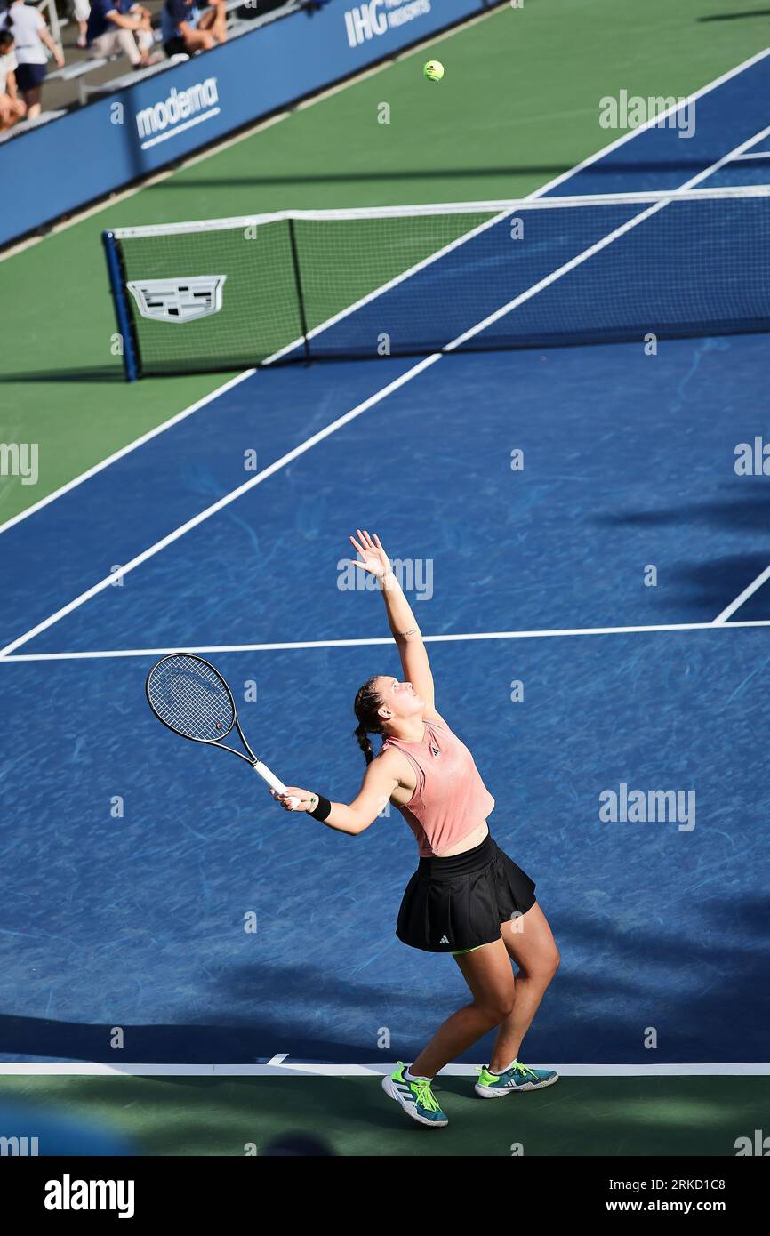New York, New York, USA. 23rd Aug, 2023. Jule Niemeier (GER) in action ...