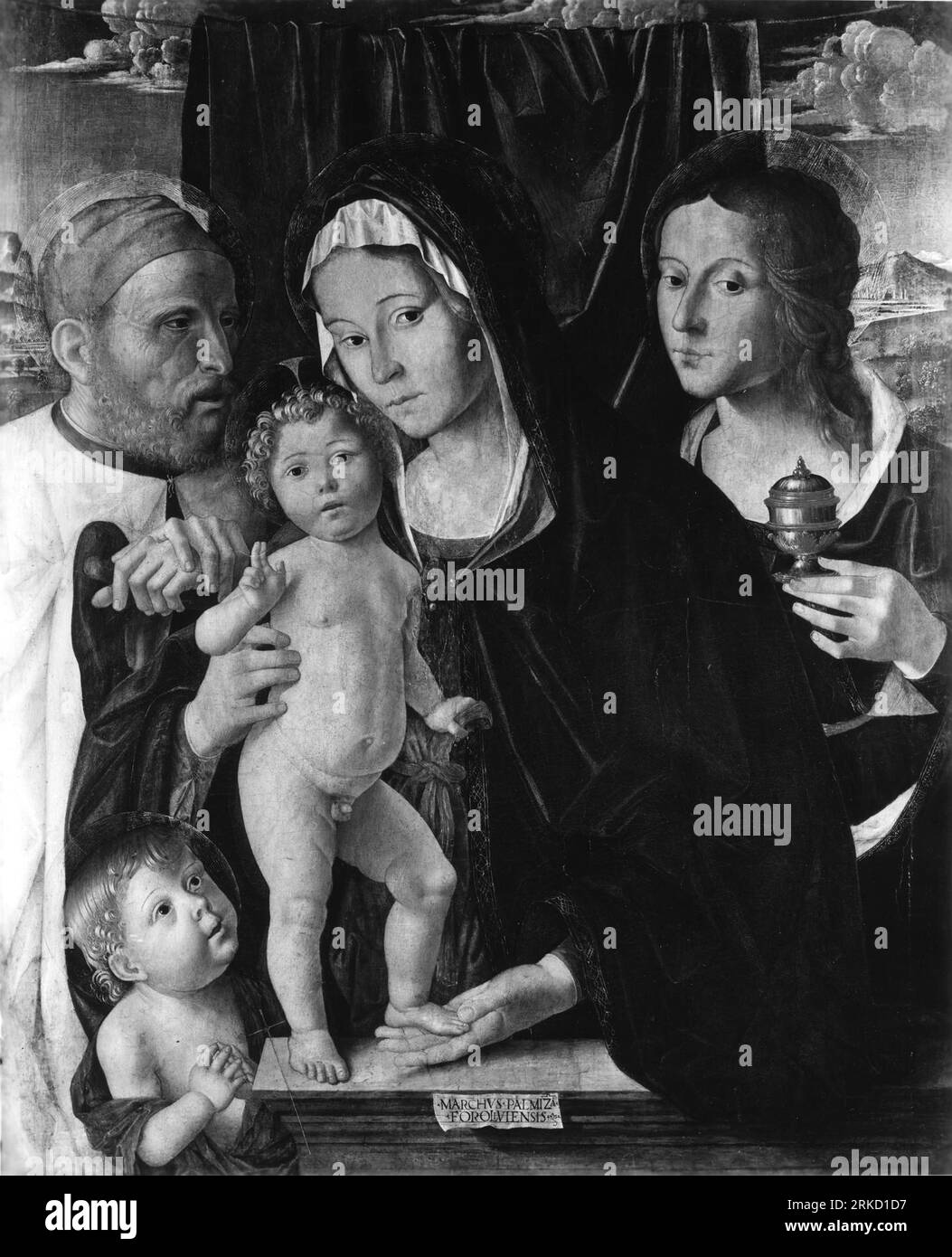 The Holy Family with St John the Baptist and St Mary Magdalen between 1500 and 1505 (Renaissance ...