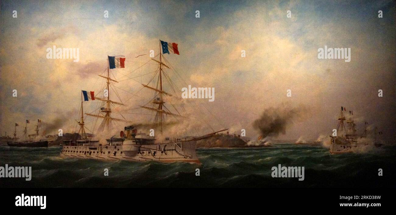 Prise de makung par lescadre de courbet hi-res stock photography and ...