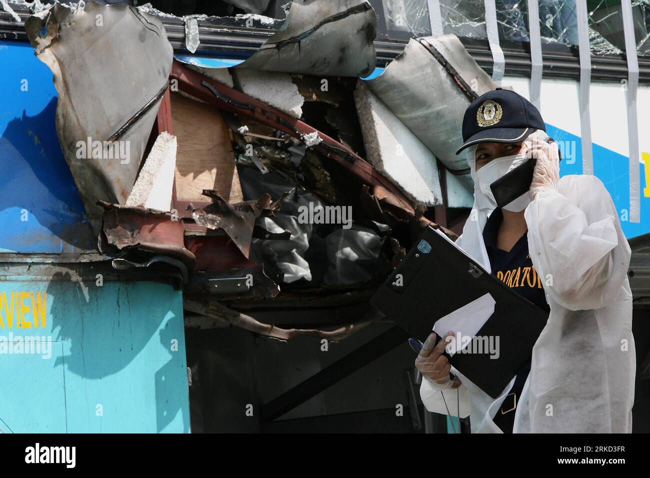 The scene of the bus bombing hi-res stock photography and images - Alamy