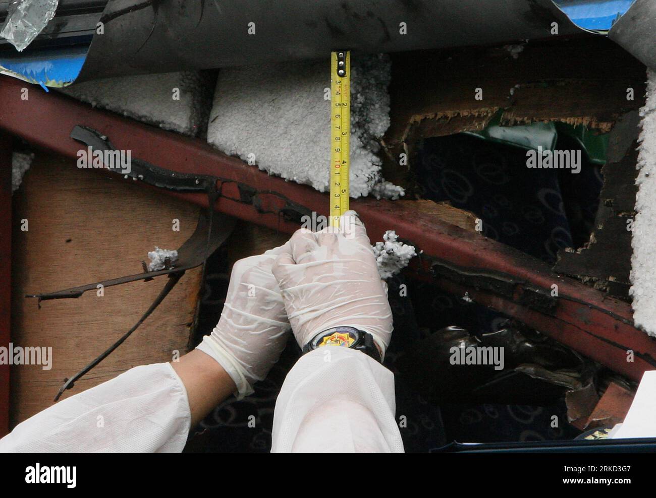 Exploded bus hi-res stock photography and images - Alamy