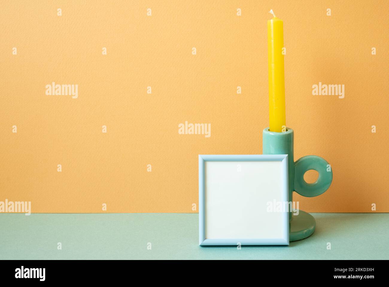 Green mint square frame hi-res stock photography and images - Alamy