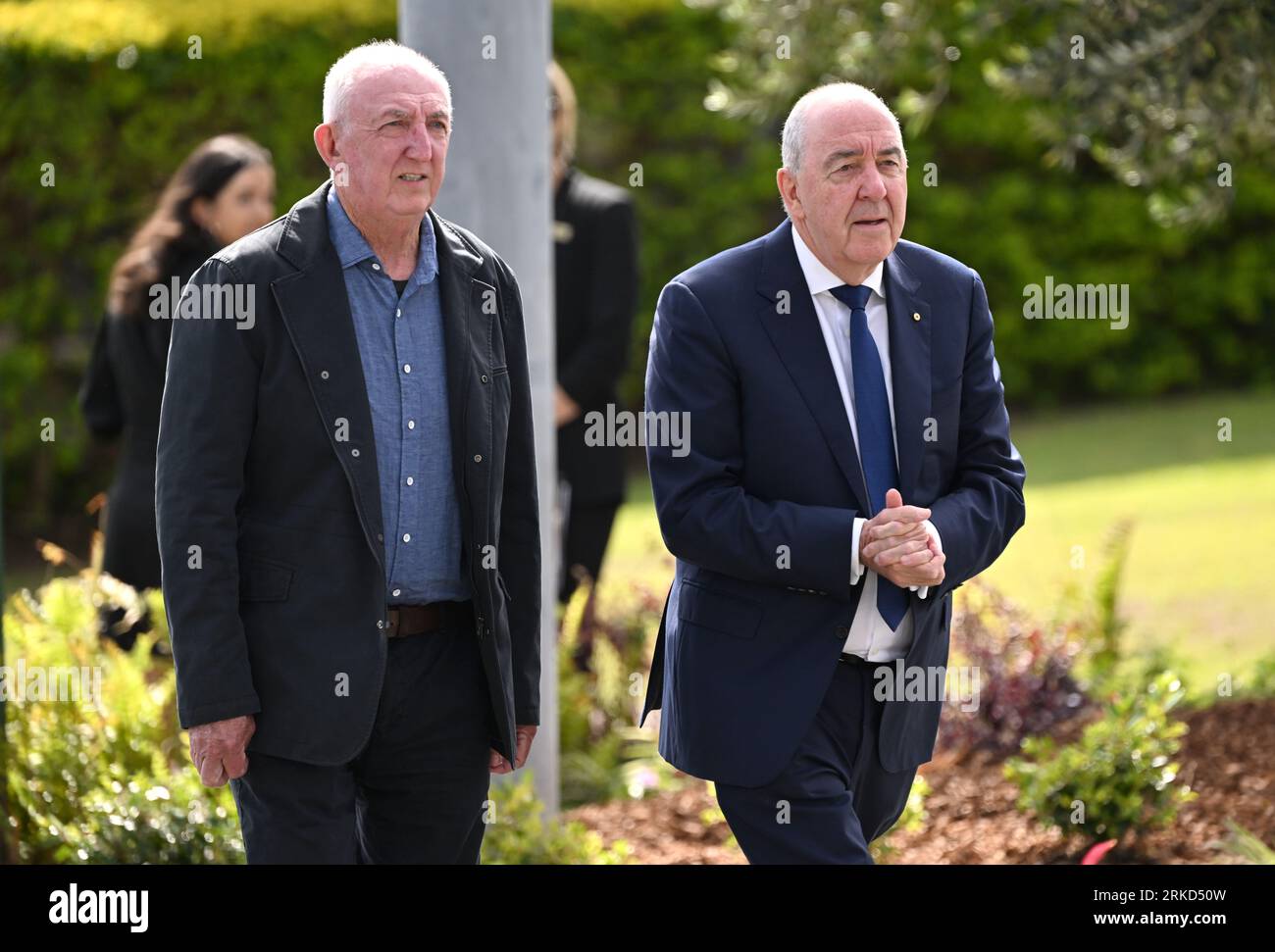 Bob Quinn (left), former leader of the Queensland Liberal Party and ...