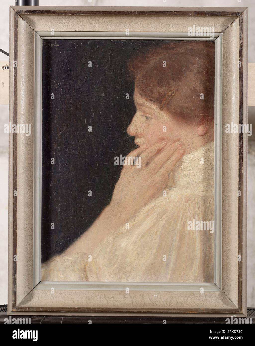 Portret van een dame en profil circa 1905 by Leo Gestel Stock Photo - Alamy