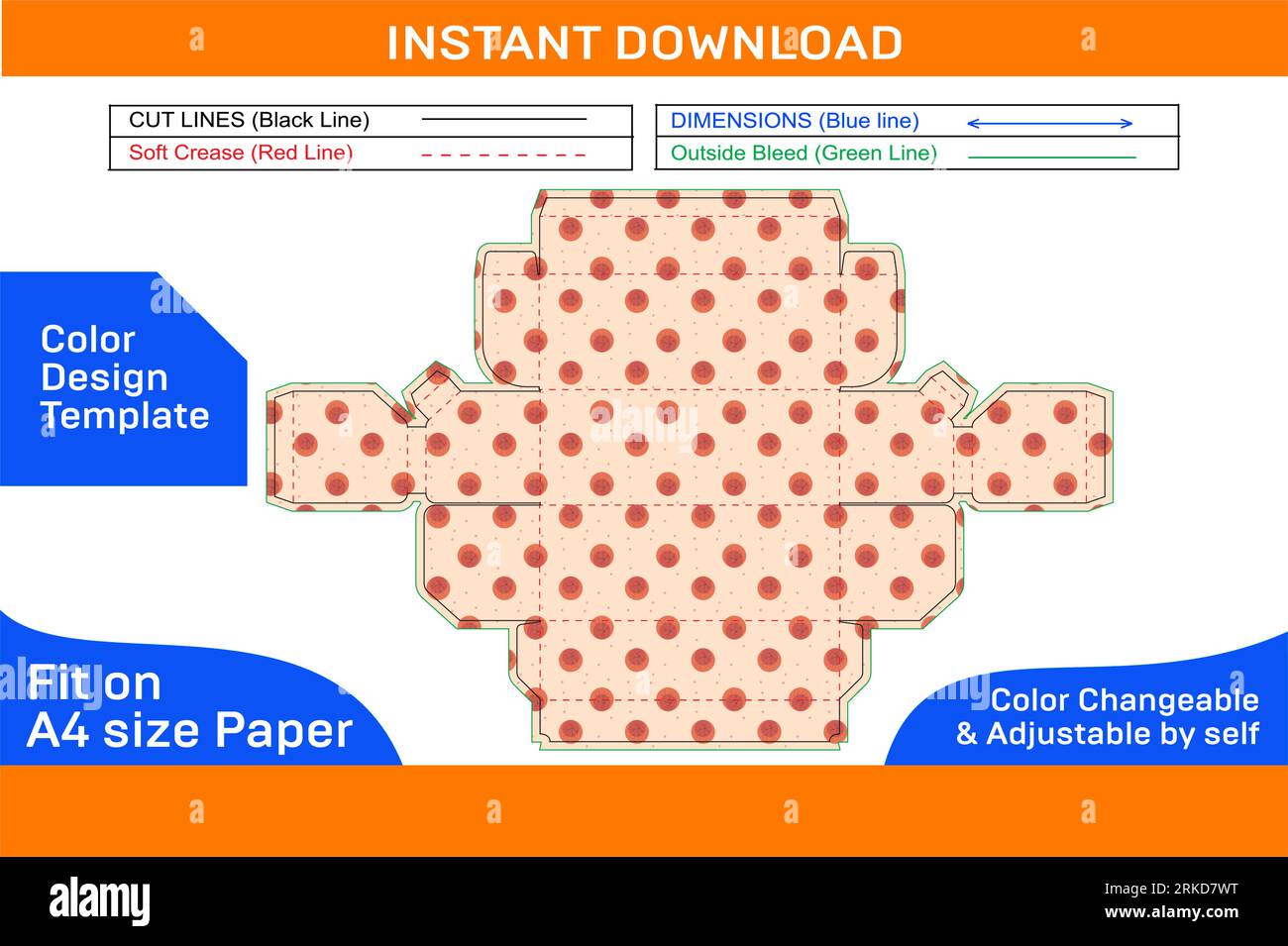 PVC Food service Wrap Plastic Film Roll or Food packaging box die line ...
