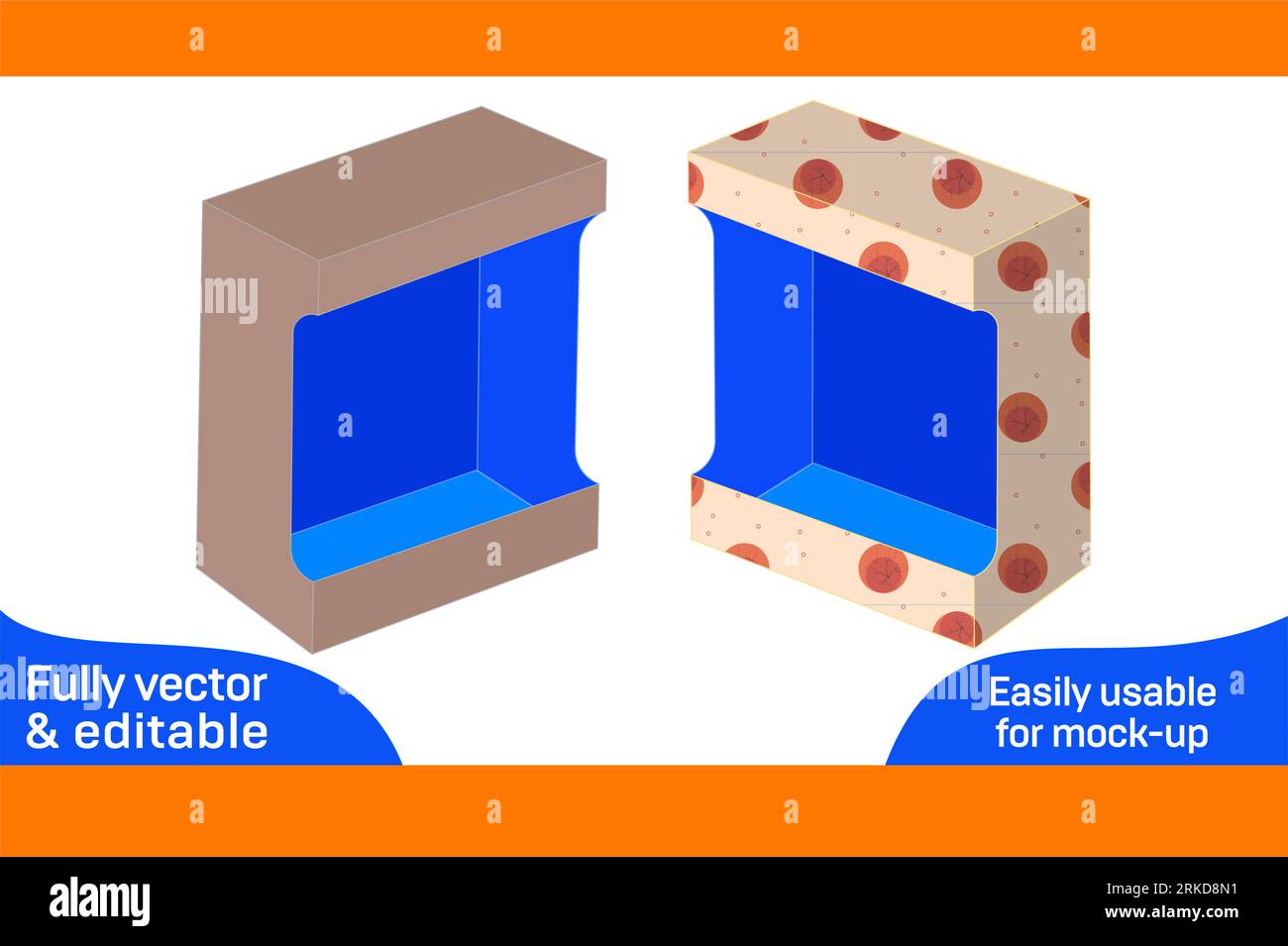 Custom product display box packaging and 3D box design Stock Vector ...