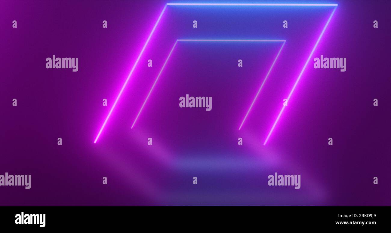 Abstract seamless loop neon square hi-res stock photography and images ...