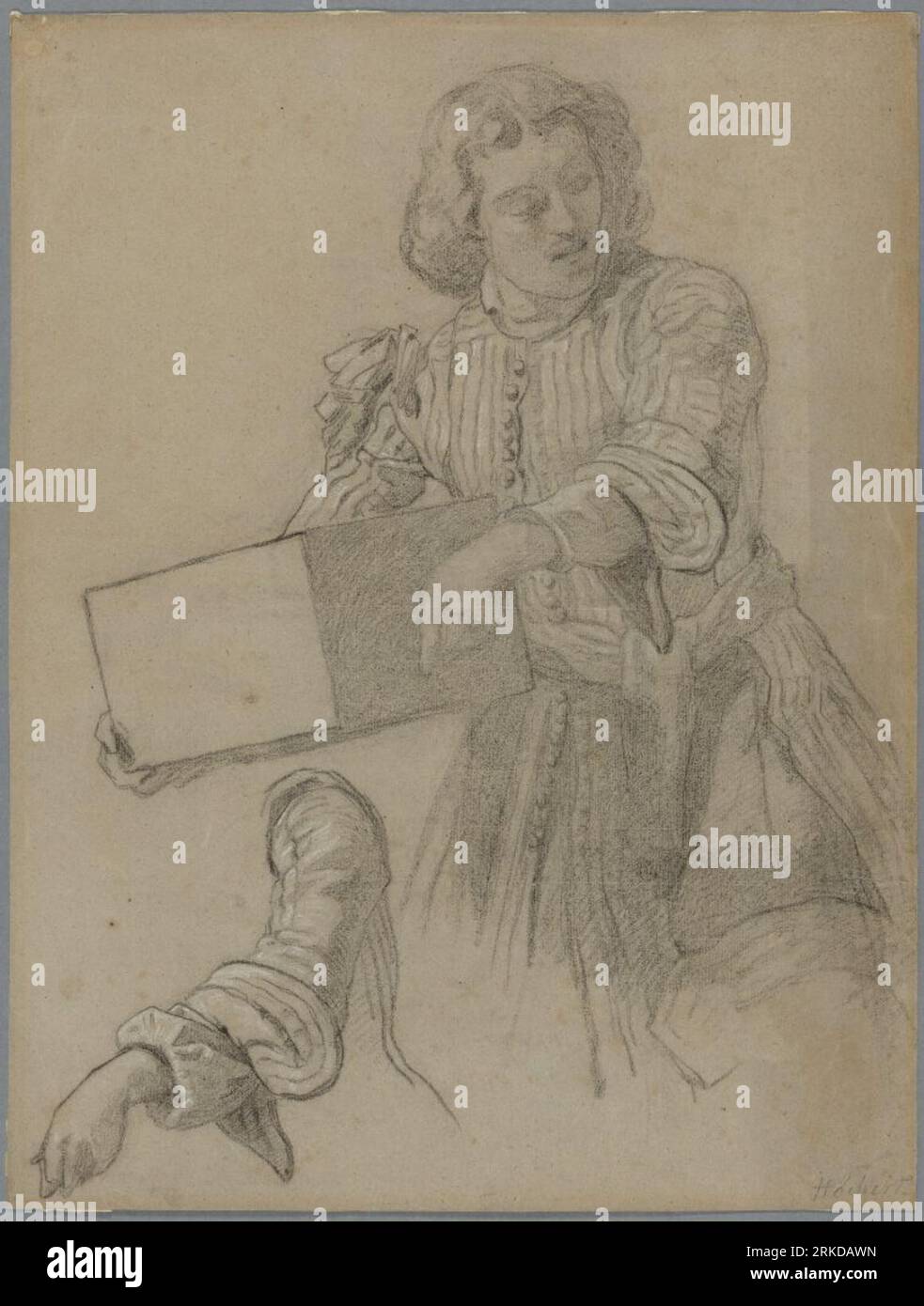 Figure Study for The Fire at The Royal Palace in Stockholm 7th of May ...