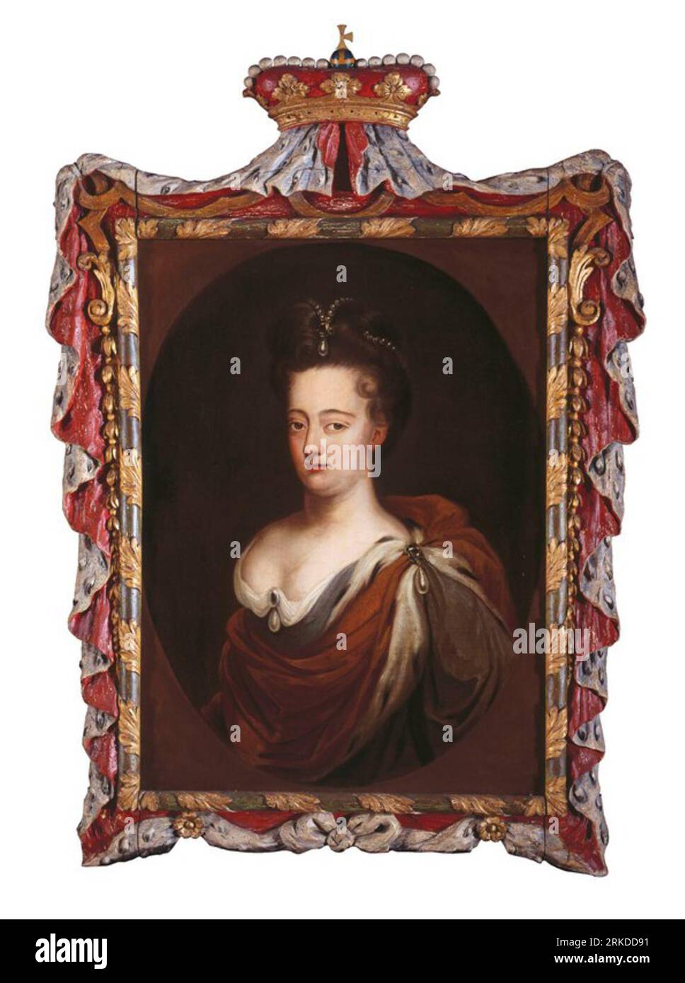 Portret van Maria Louise van Hessen-Kassel 1711 by Lancelot Volders ...