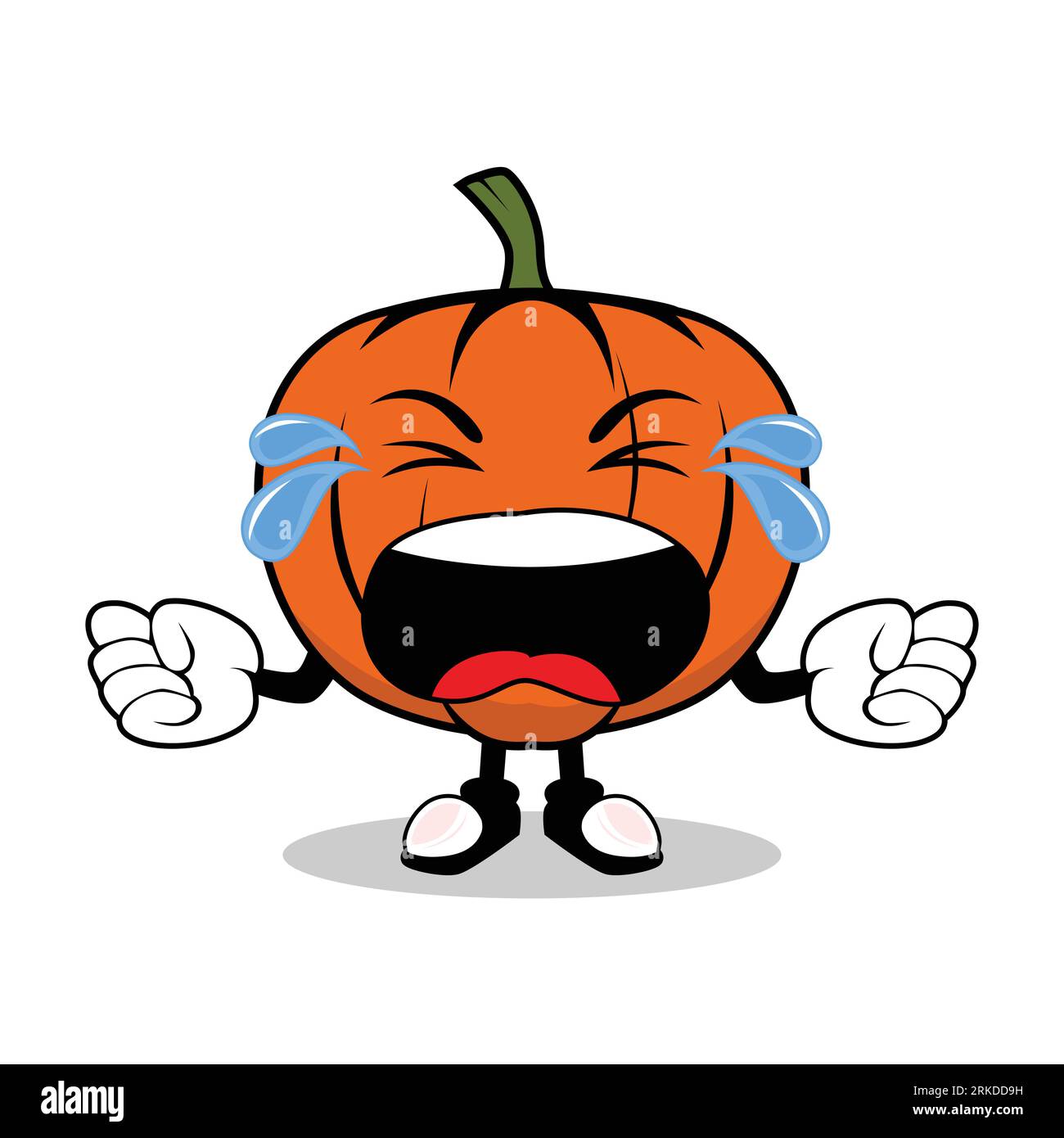 Sad halloween pumpkin Stock Vector Images - Alamy