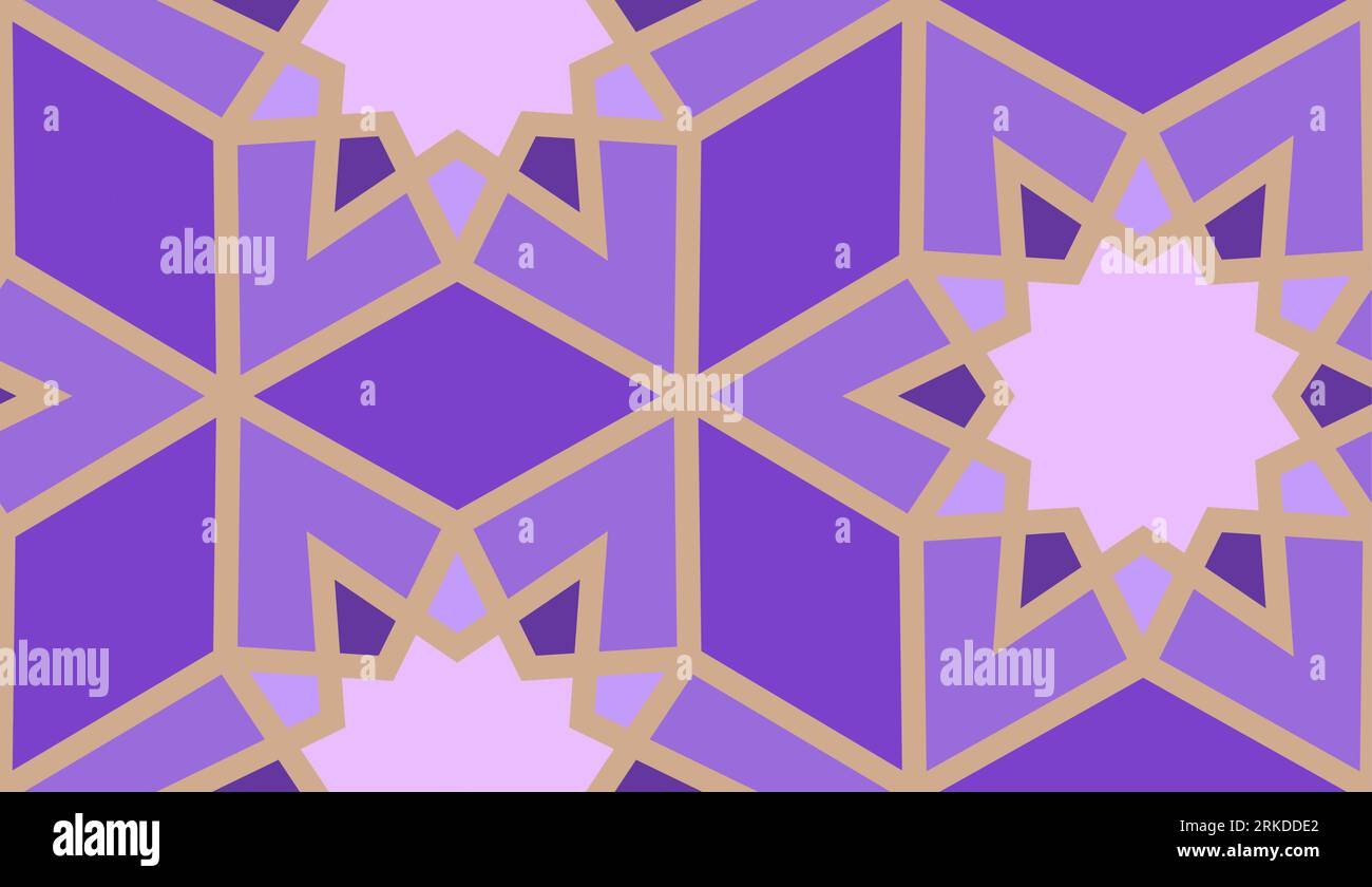 Arabic seamless girih pattern with classic islamic culture ornament ...