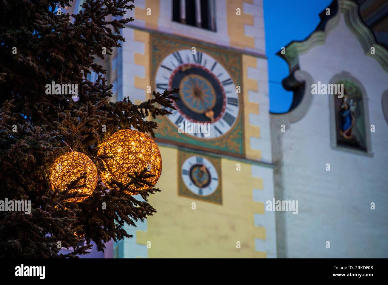 Lights and emotions of the Advent in Brixen. Advent Christmas market ...