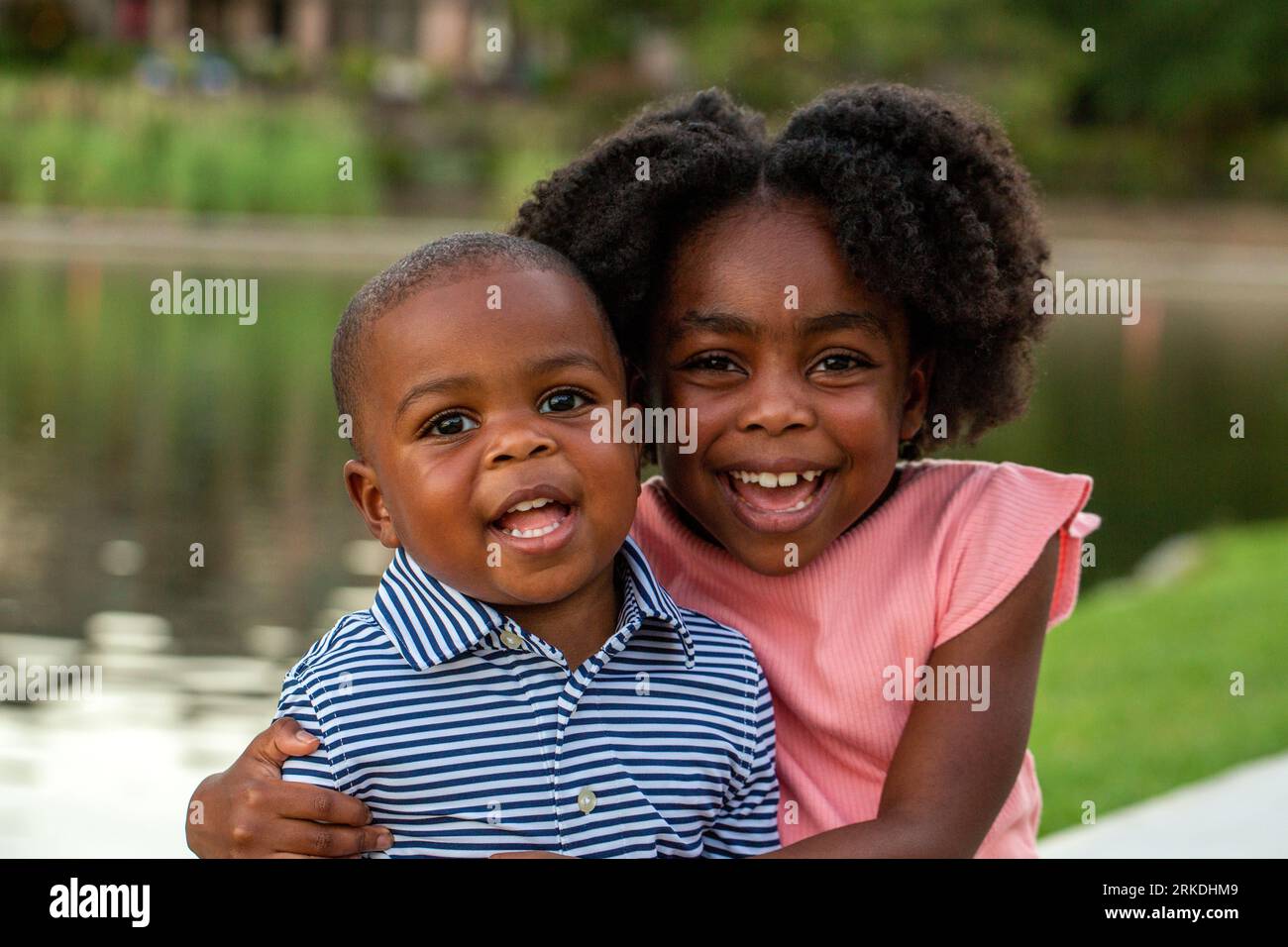 African american siblings two boys hi-res stock photography and images ...