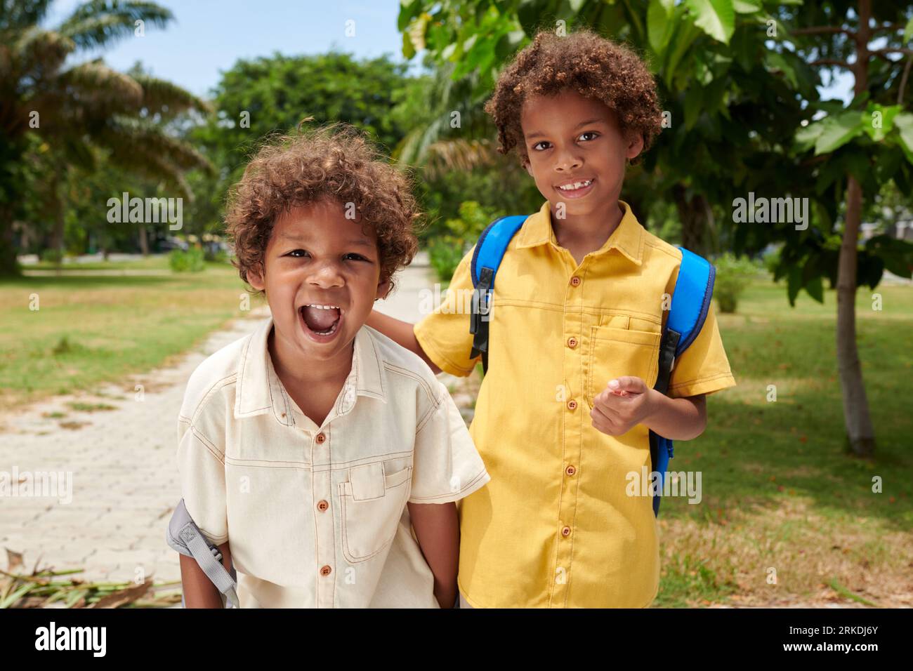 Children playing in park after school hi-res stock photography and ...
