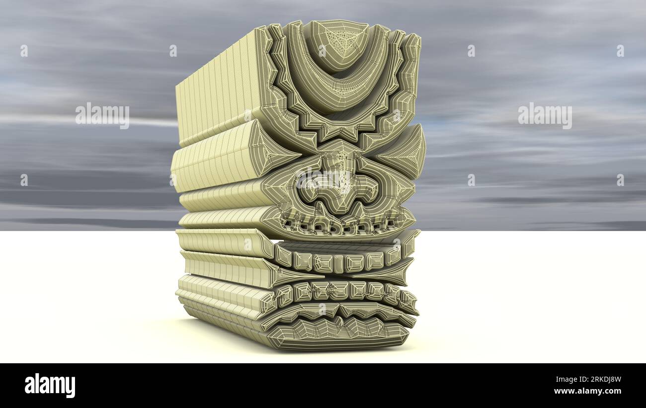 3D Illustration of a Tiki Idol. In Māori mythology, Tiki is the first ...