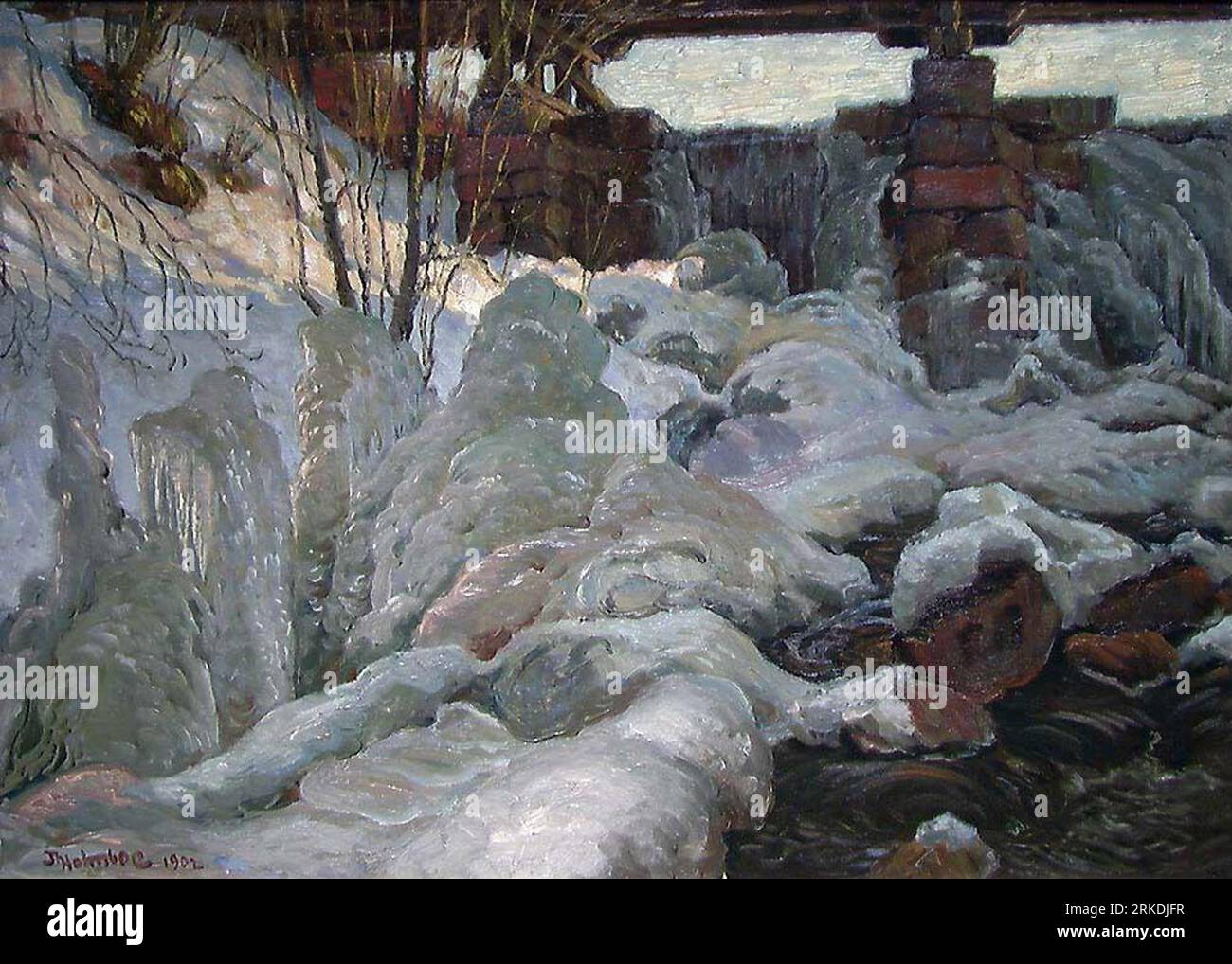 Patches of Ice 1902 by Thorolf Holmboe Stock Photo - Alamy