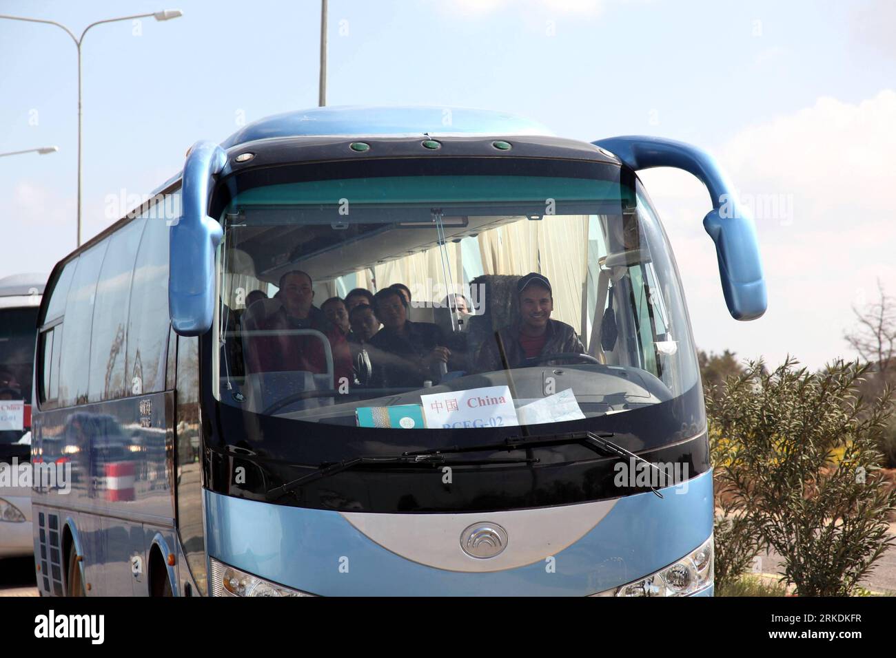 Four buses hi-res stock photography and images - Alamy